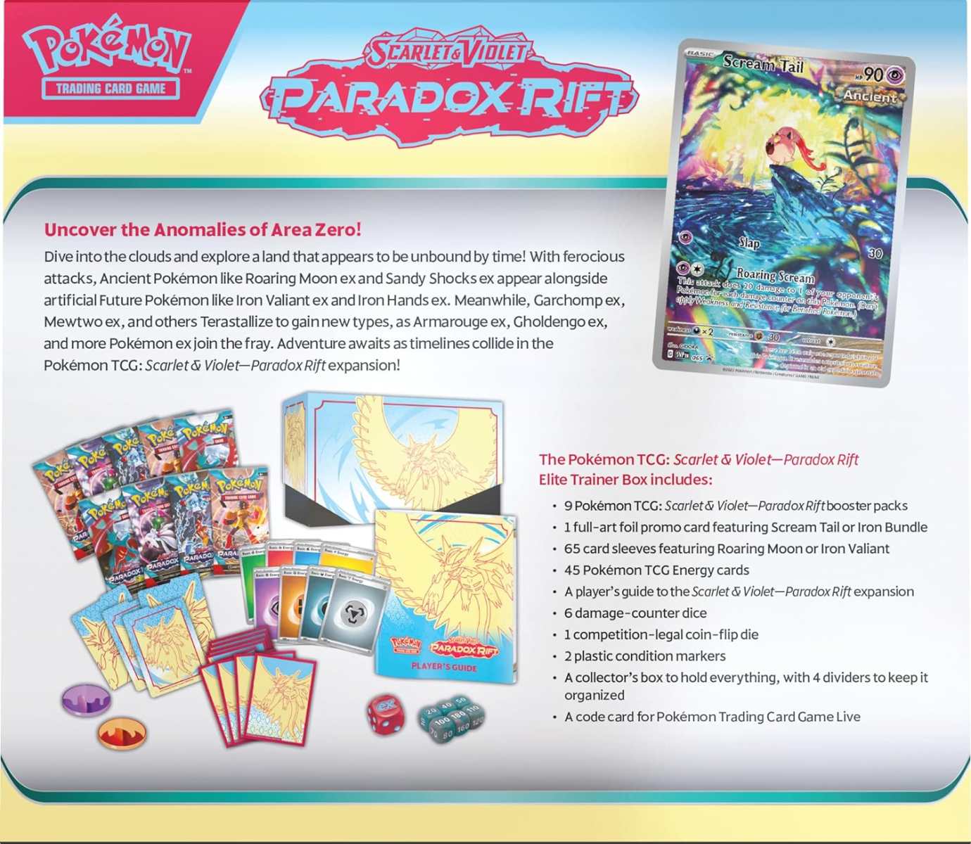 POKEMON TCG: Scarlet and Violet: Paradox RIFT: Elite Trainer Box ...